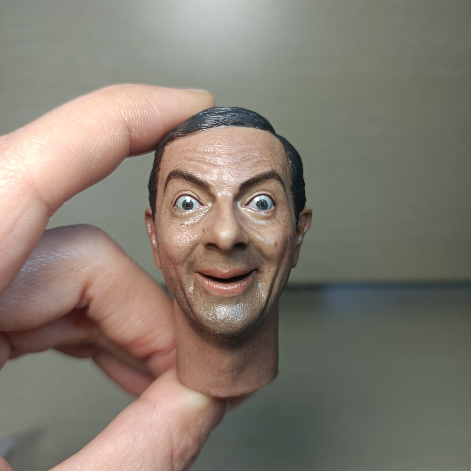 1:6 Funny Rowan Atkinson Head Sculpt Carved For 12in Male Action Figure ...