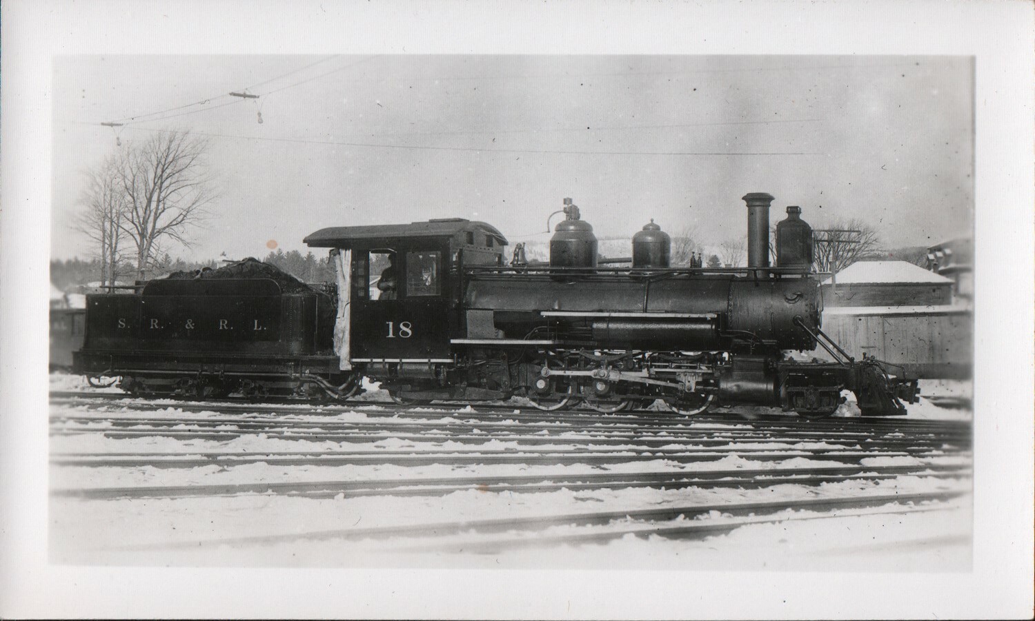 Sandy River & Rangeley Lakes Railroad 5x3 Photo #99B Locomotive #18 ...