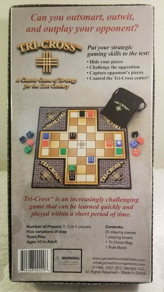 Tri-Cross Game- Classic Strategy Game 1986, 2007 GFC COMPLETE | eBay