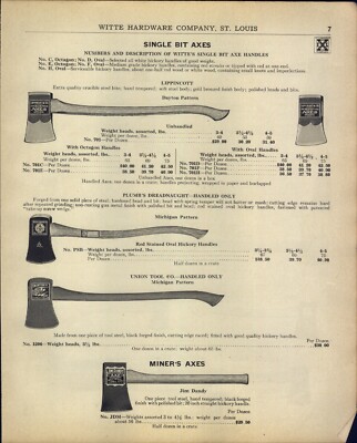 1926 PAPER AD Plumb Single Bit Axe Axes Miner Hunter Boy Scout House ...
