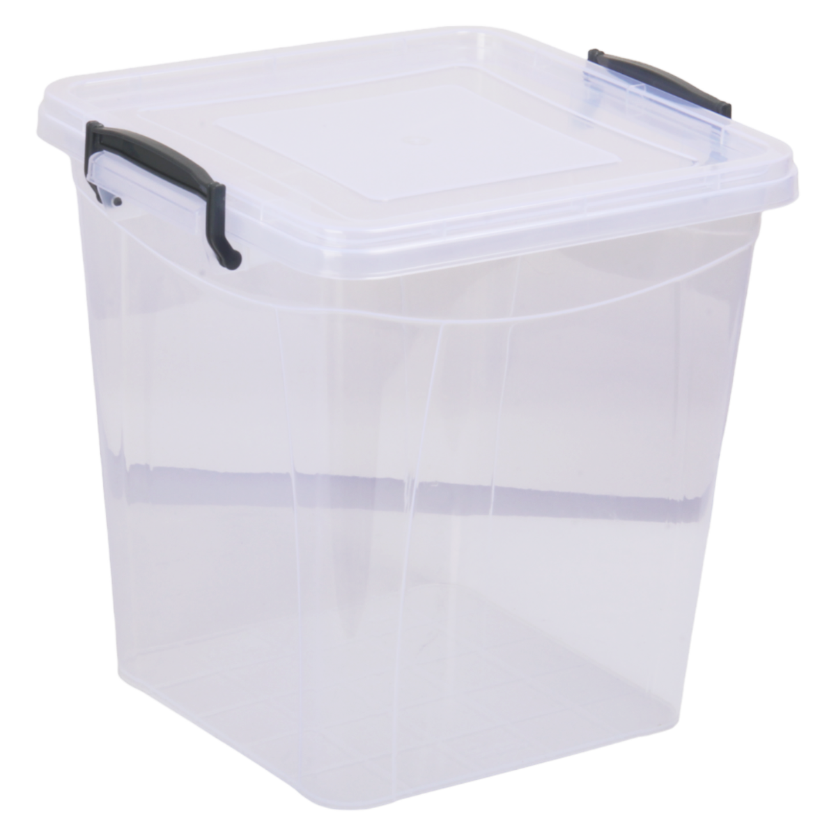 Clear Plastic Bins 10L Clear Plastic Food Grade Bucket With Blue Lid