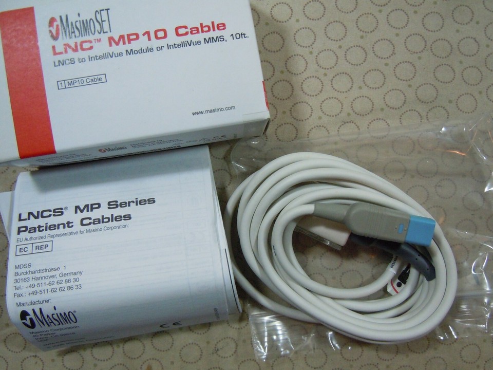 NEW MASIMO SET LNC MP10 CABLE 10FT REF. 2281 - 15657. | eBay