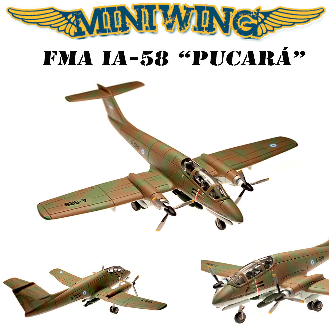 1/144 Miniwing Pucara FMA IA58 Argentinian Air Force Resin Model ...