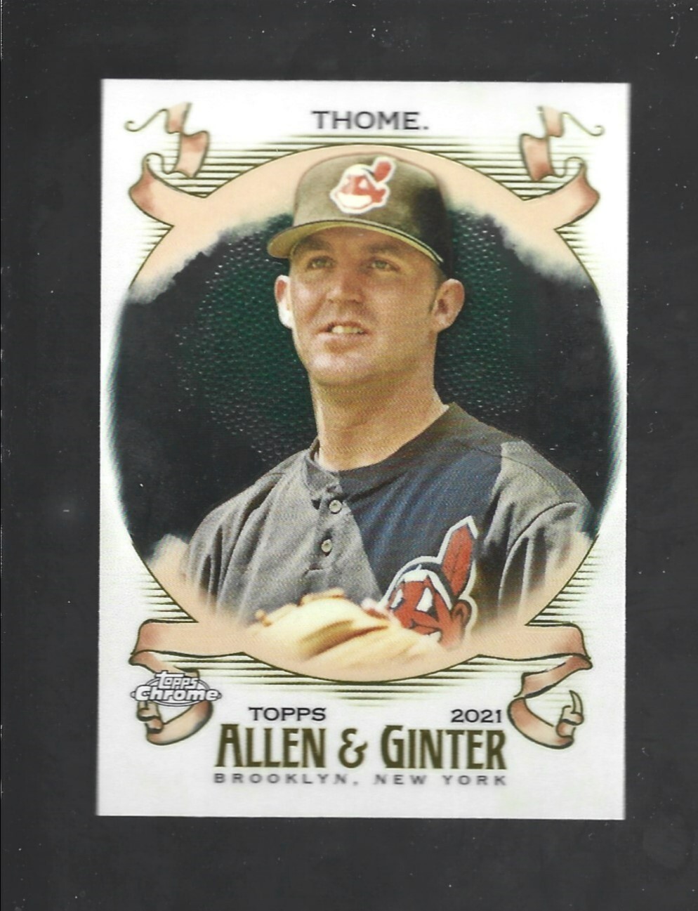 2021 Topps Allen & Ginter's Chrome #255 Jim Thome card, Cleveland ...