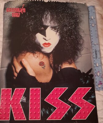 Kiss Band 1997 Calendar Collectible Quality Color Pin Up Photos Vintage ...