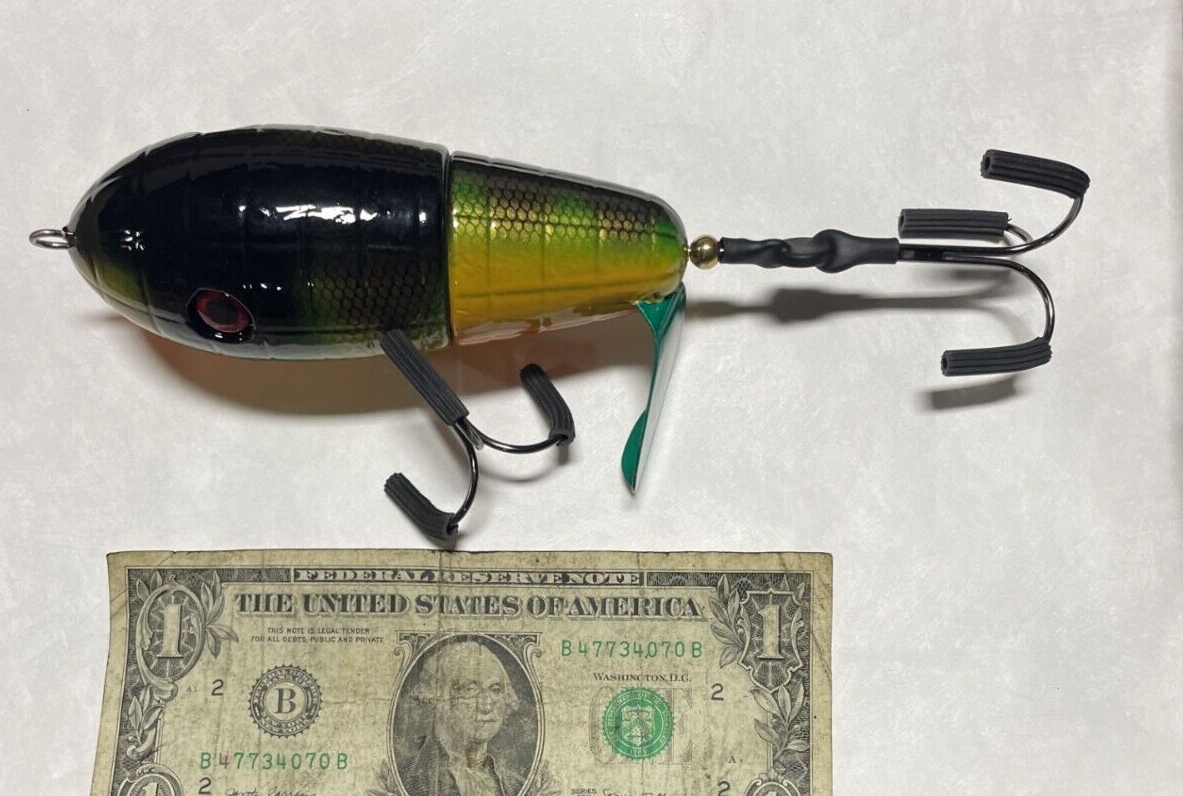 1 CT. GIANT 8" RAPTOR Grenade CUSTOM COLORS musky lures Muskie baits ...