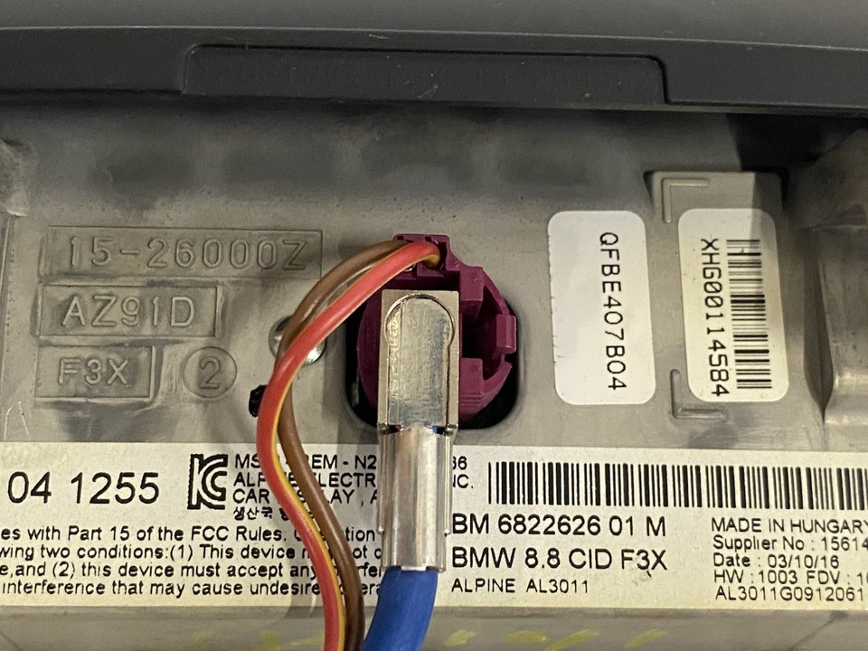 2016-2018 BMW 320i 328i 428i 435i M3 8.8" NAVIGATION DISPLAY SCREEN OEM ...