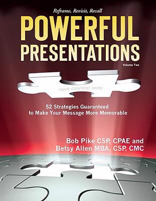 Powerful Presentations by Bob Pike Bob,Betsy Allen (2008, Trade ...