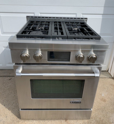 Jenn Air Oven Range 30" Pro Style Gas Stainless Convection JGRP430WP01 ...
