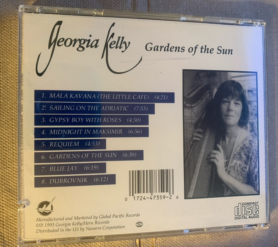 Georgia Kelly = Gardens Of The Sun CD - Super RARE Harp Music Used but ...