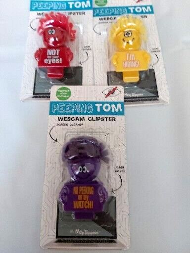Peeping Tom By Mop Toppers Webcam Clipster Cover Screne Cleaner 3 Red ...