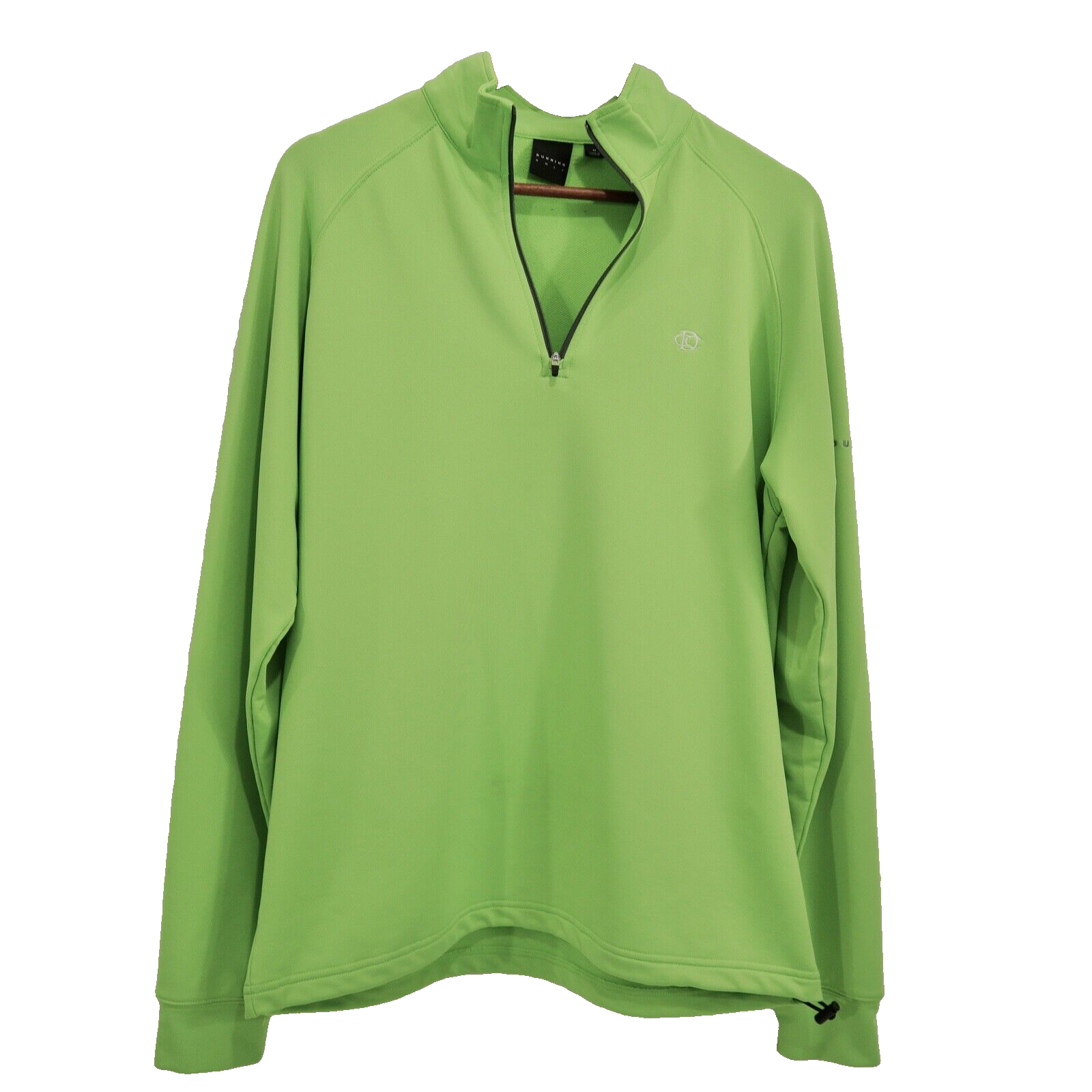 Dunning Golf 1/4 Zip Performance Stretch Pullover Mens Medium Green | eBay
