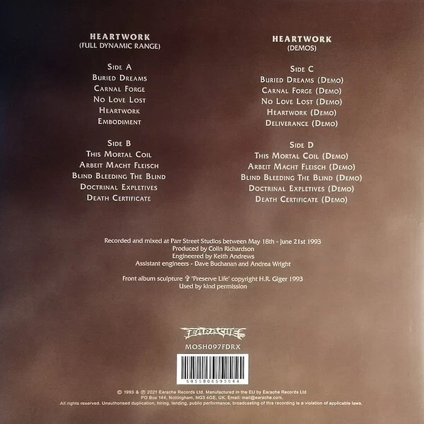 Carcass Heartwork Remastered