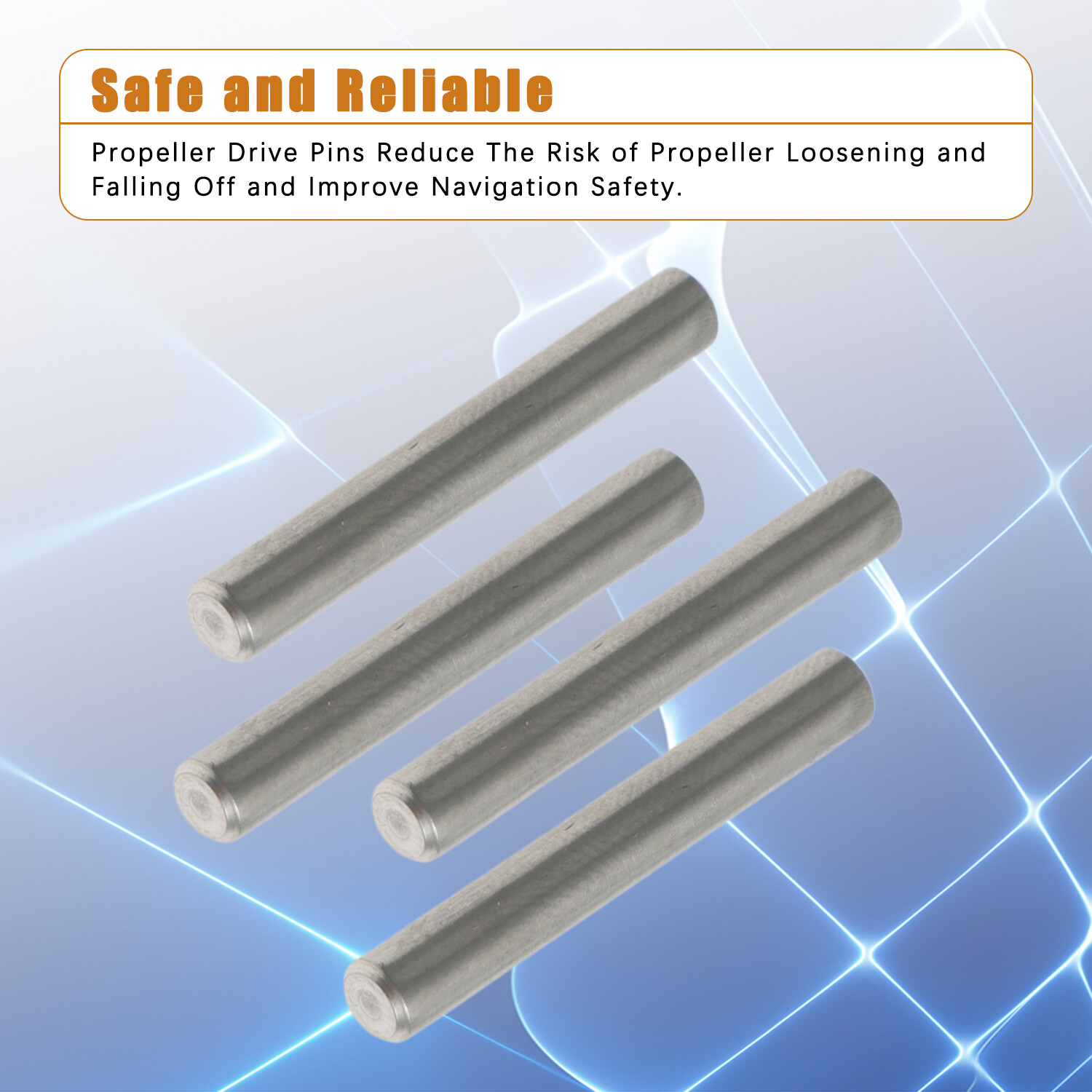 4x Outboard Propeller Drive Pin for Johnson Evinrude 10HP 18HP 20HP ...