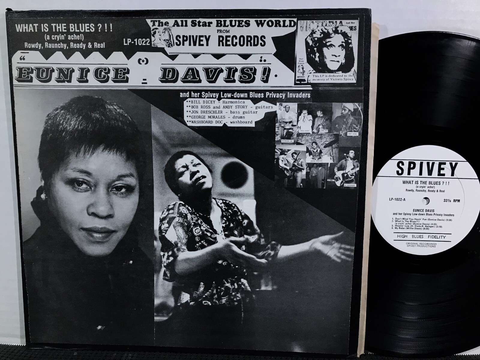 EUNICE DAVIS What Is The Blues? LP SPIVEY RECORDS LP 1022 1977 Blues ...