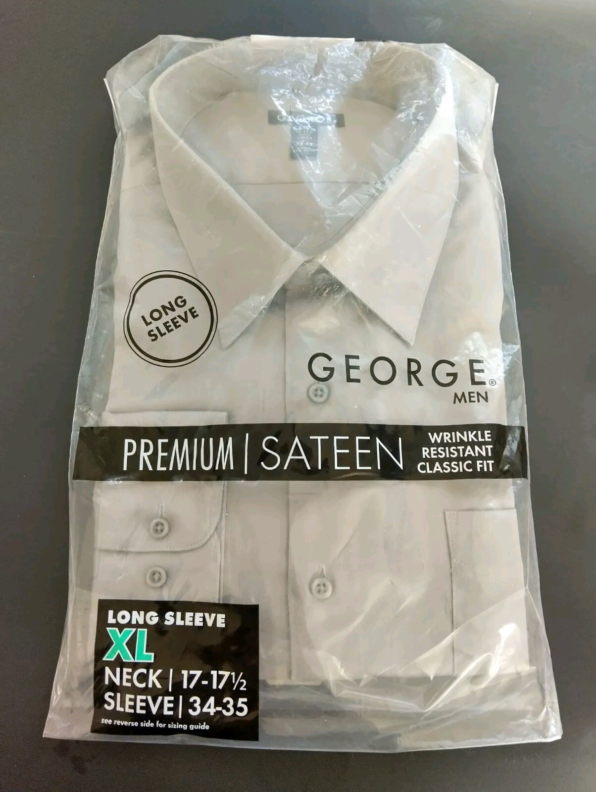 George Men Premium Sateen Wrinkle Resistant Classic Fit LongSleeve ...