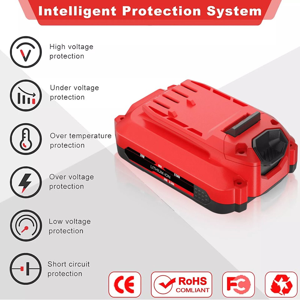 For Craftsman V20 20 Volt MAX Lithium Battery / Charger CMCB204 CMCB202 ...