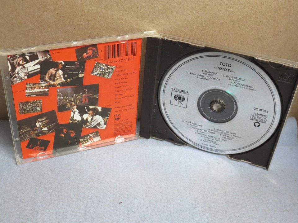 Toto - Toto IV ( CD - 1982 / 19?? - Columbia Records CK 37728 ...