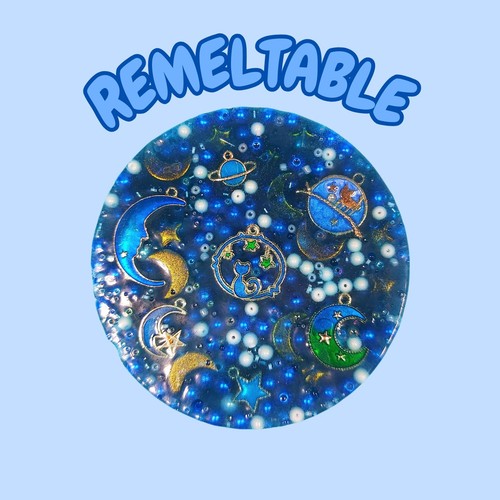 REMELTABLE PICKY PAD Reusable Pick Pad Blue Midnight Sky Skin Picking ...