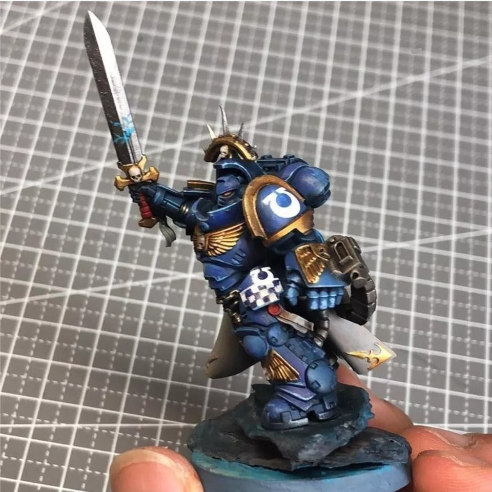 Captain in Gravis Armour Warhammer 40K Space Marines Presale Painted Gallery | eBay