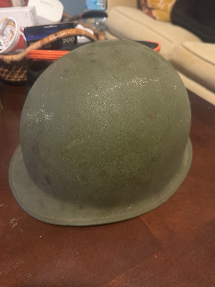 US Army M1 Helmet Shell with Chinstraps Korean War Era, Clean Original ...