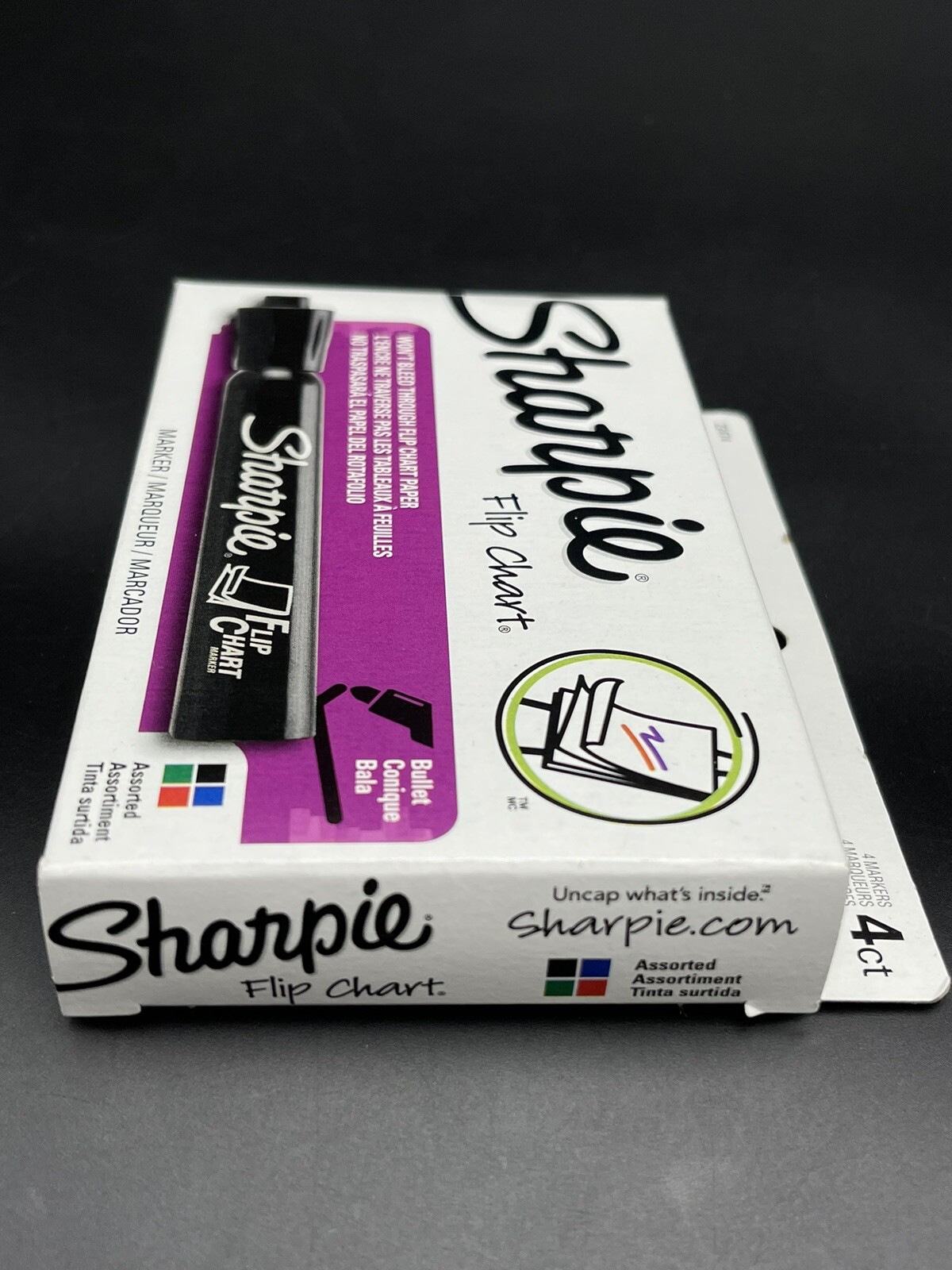 Sharpie Flip Chart Marker Set of 4 Colors Bullet Tip 22474 | eBay