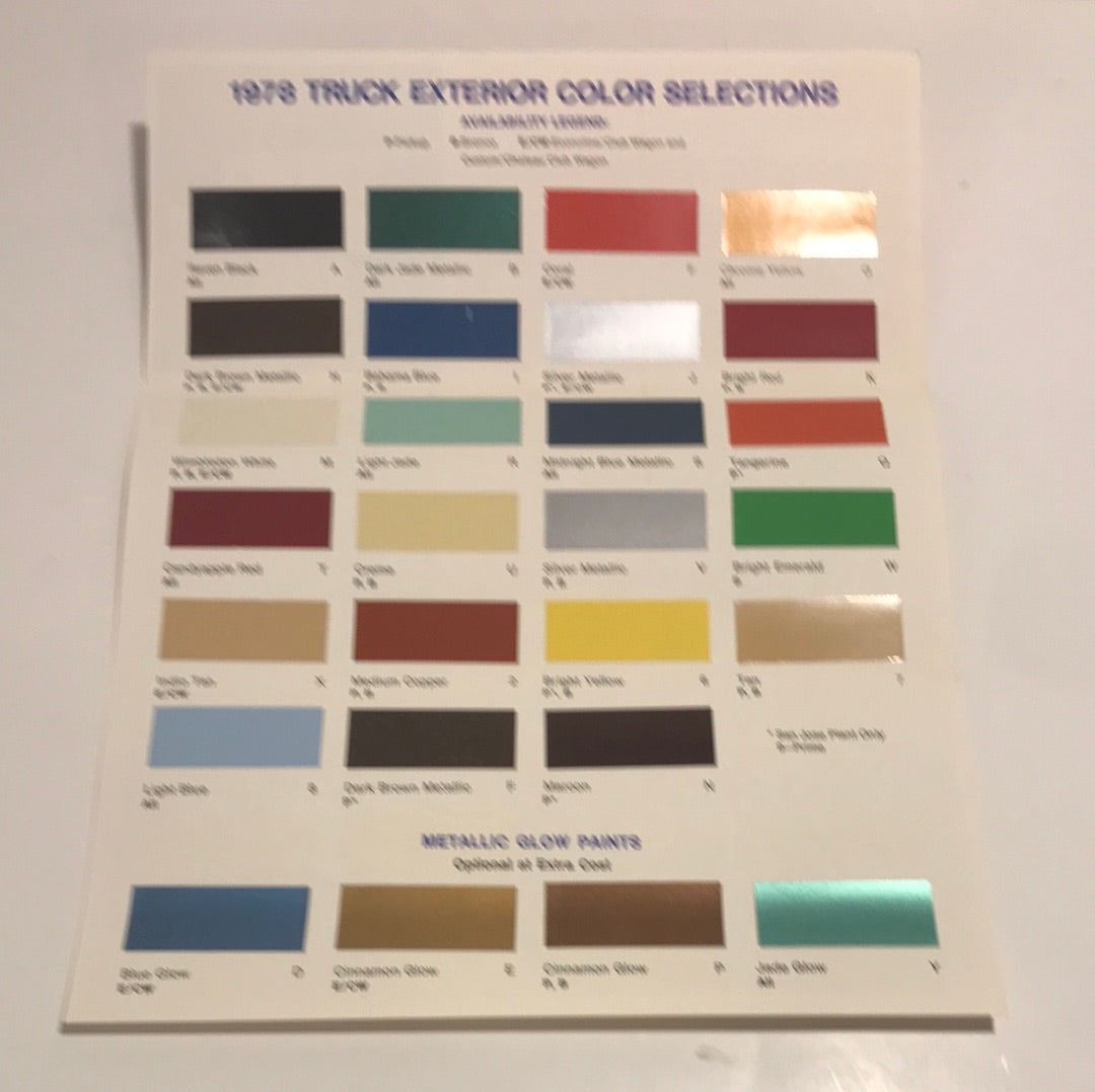 1978 Ford Truck Paint Colors 1978 Ford Ranger F250 Camper Special