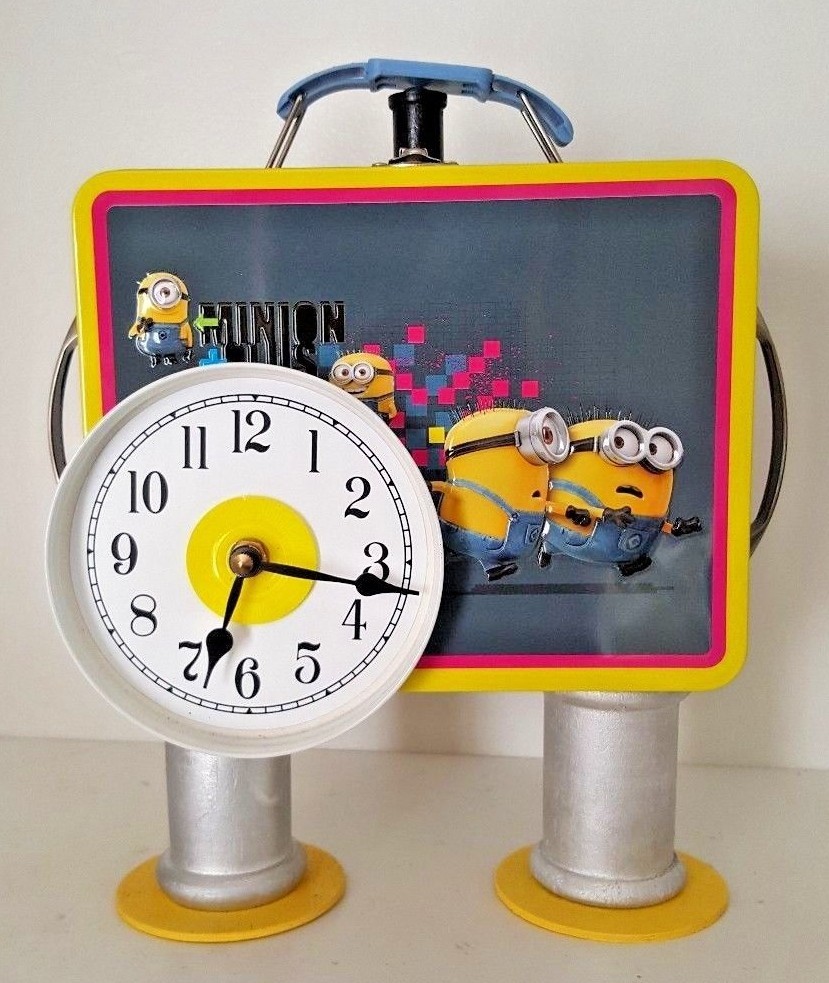 Minion Lunch Box Creative Clock Design - Quartz Clock for Desk or Wall ...