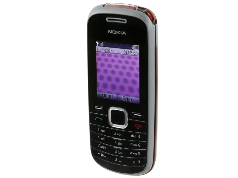 Nokia RH-121 1661 2b Cell Phone Black Gray And Red WBattery T-Mobile | eBay