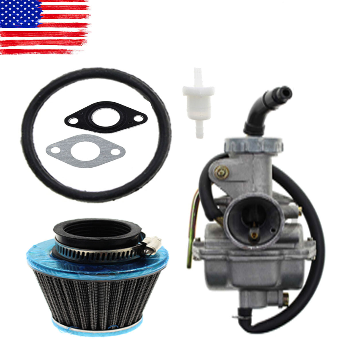 Carburetor Carb Set Kit For PZ20 20mm TaoTao Buyang Coolsport Lifan ...