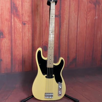 Custom 4-strings Electric Bass Guitar Yellow Strings Thru Body Free ...