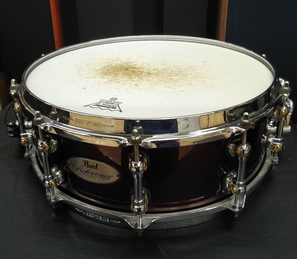 Pearl Reference Pure Metal Snare Drum 6-Ply Maple/Birch Rare Color Used ...