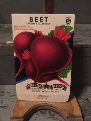 Vintage seed packets- 5¢ - Beets Crosby’s Egyptian - San Antonio Texas ...