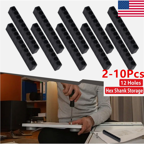 2-10Pcs Box Screwdriver bit holders Head 1/4" Hex Hand tools Workshop ...