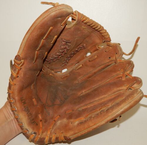 Vintage Louisville Slugger Left Hand Baseball Glove Mitt | eBay