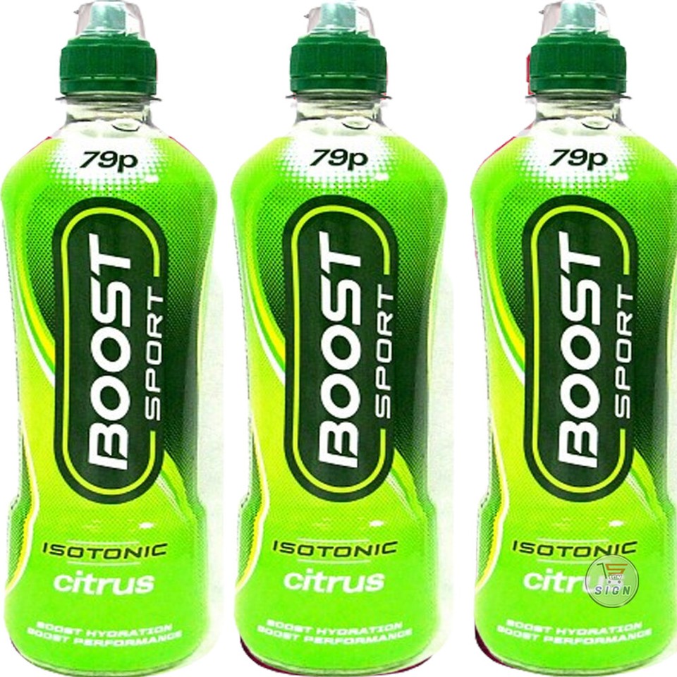 Boost Sport Isotonic Energy Drink Mixed Berry, Orange,Citrus, Tropical ...