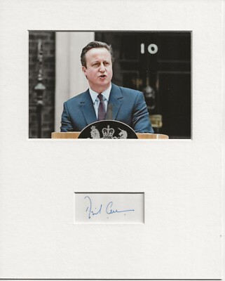 David Cameron pm signed genuine authentic autograph signature UACC RD ...
