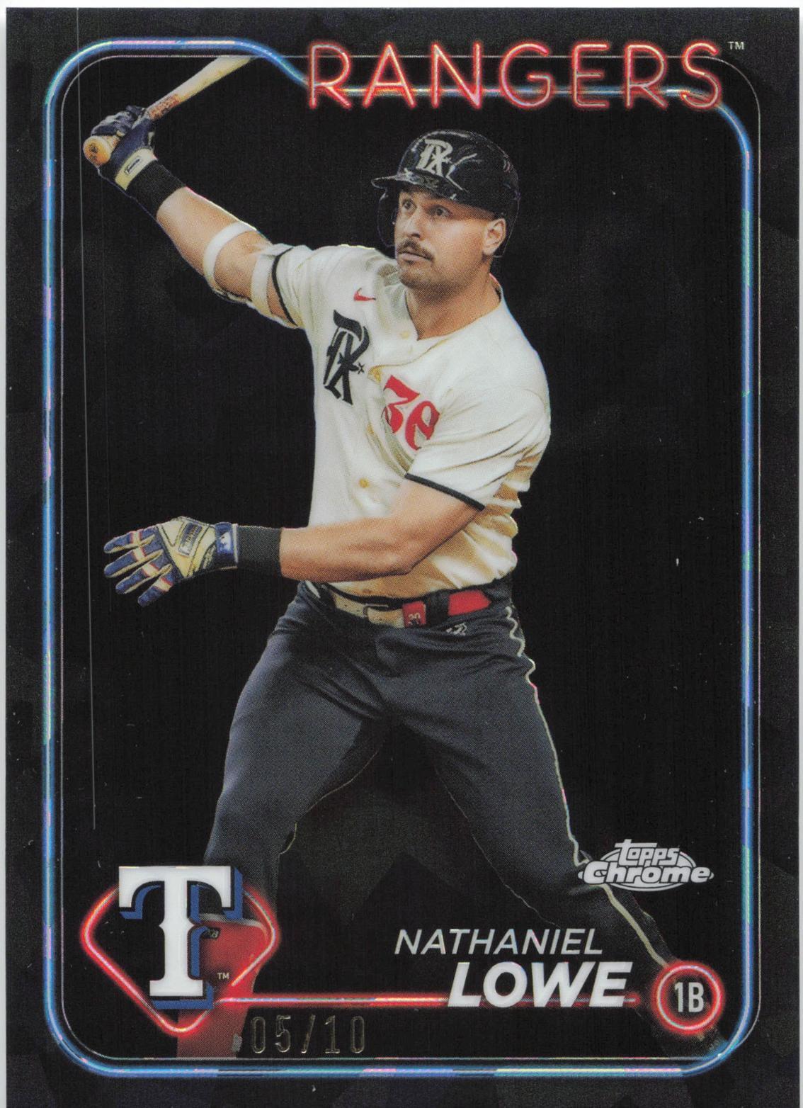 2024 Topps Chrome Sapphire Edition - Nate Lowe #174 Black /10 for sale ...