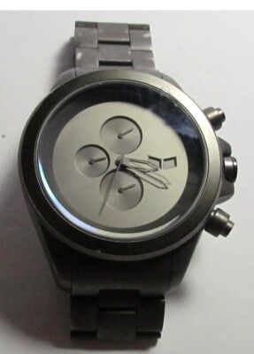🚨🔥Vintage Vestal ZR3 Chronogrqph Stainless Matte Grey Gray Watch EUC | eBay