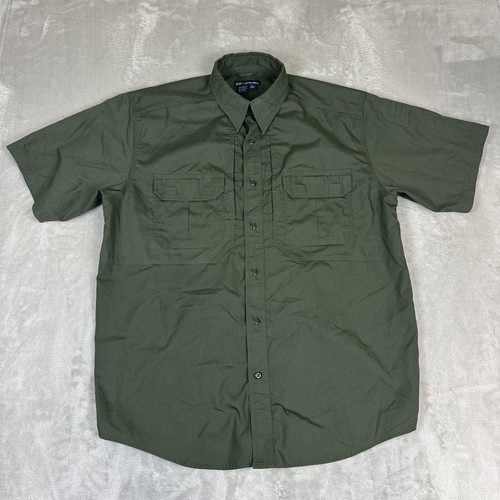 511 Tactical Shirt Mens Large Green Taclite Pro Vented Ripstop Military ...