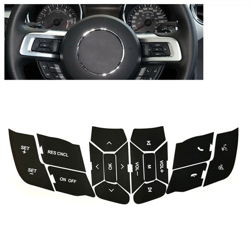 Steering Wheel Control Button Repair Decals Stickers For Ford Mustang ...