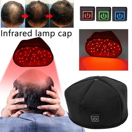 Red Light Therapy Cap LED Infrared Laser Hair Growth Hat Helmet Loss ...