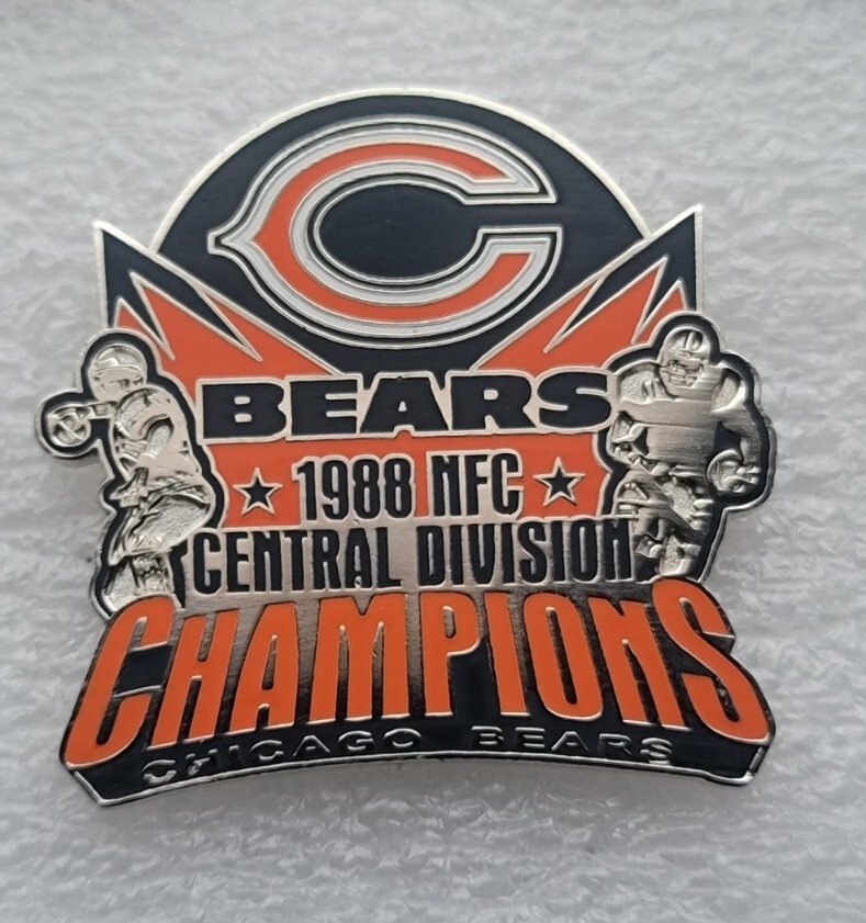 Chicago Bears 1988 NFC CENTRAL DIVISION CHAMPIONS PIN Willabee & Ward ...