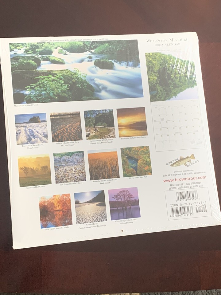 2006 Sealed Wild & Scenic Missouri Calendar | eBay