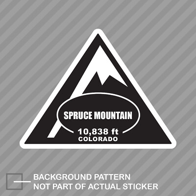 Spruce Mountain Sticker Decal Vinyl colorado summit peak mountaineering ...