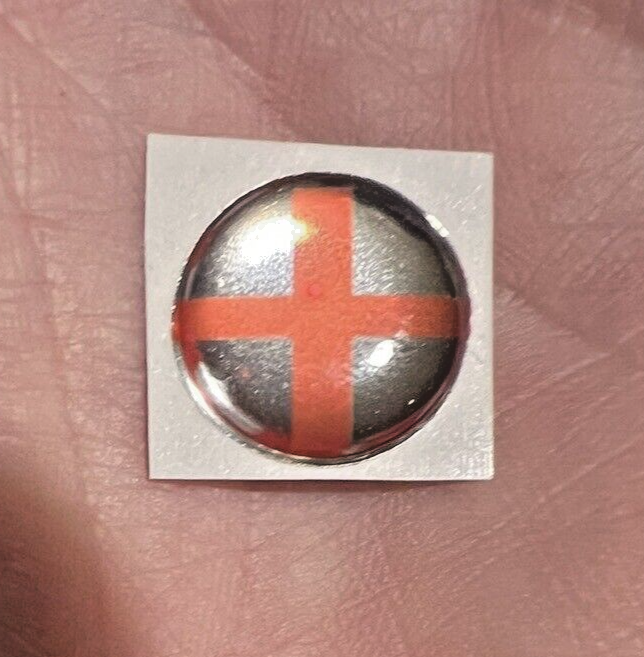 2x England St George Flag 14mm gel type key fob badge sticker Vauxhall ...