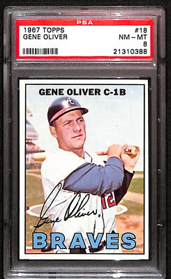 Gene Oliver 1967 Topps #18 PSA 8 | eBay