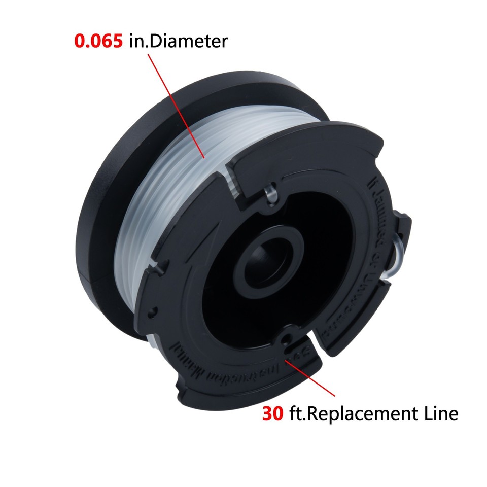 Spool Line & Cap For BLACK&DECKER-GH400/GH500 GH600 GH900 GH912 ST7000 ...