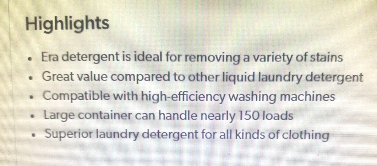 Era High Efficiency Laundry Detergent Amazon.com: Era 3X Oxibooster