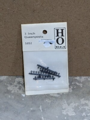 Grandt Line - HO Scale - #5052 - Three Inch (Scale) Queenposts - Black ...